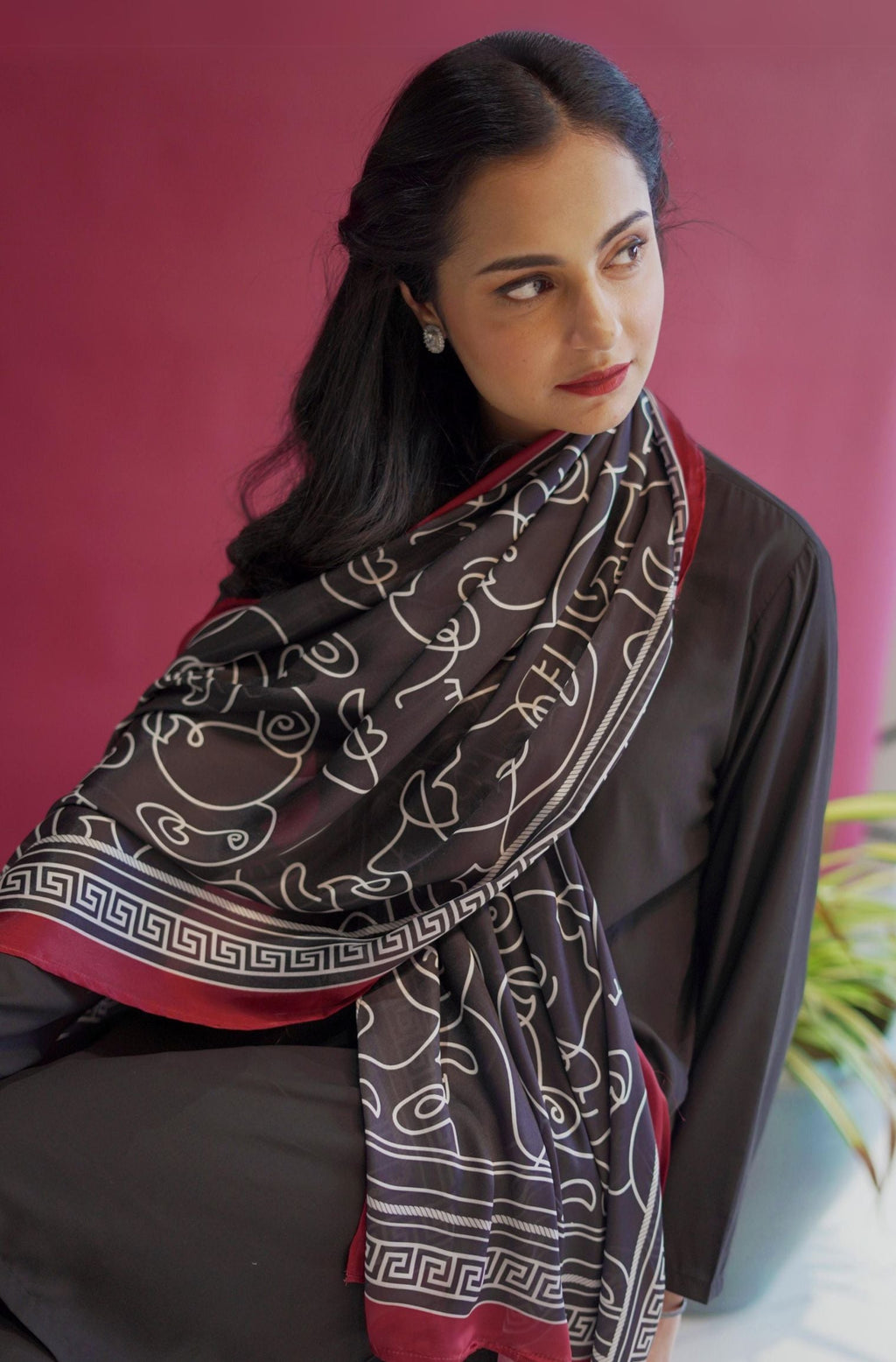 Talaash (The Search Within) - Black Scarf – Manto USA