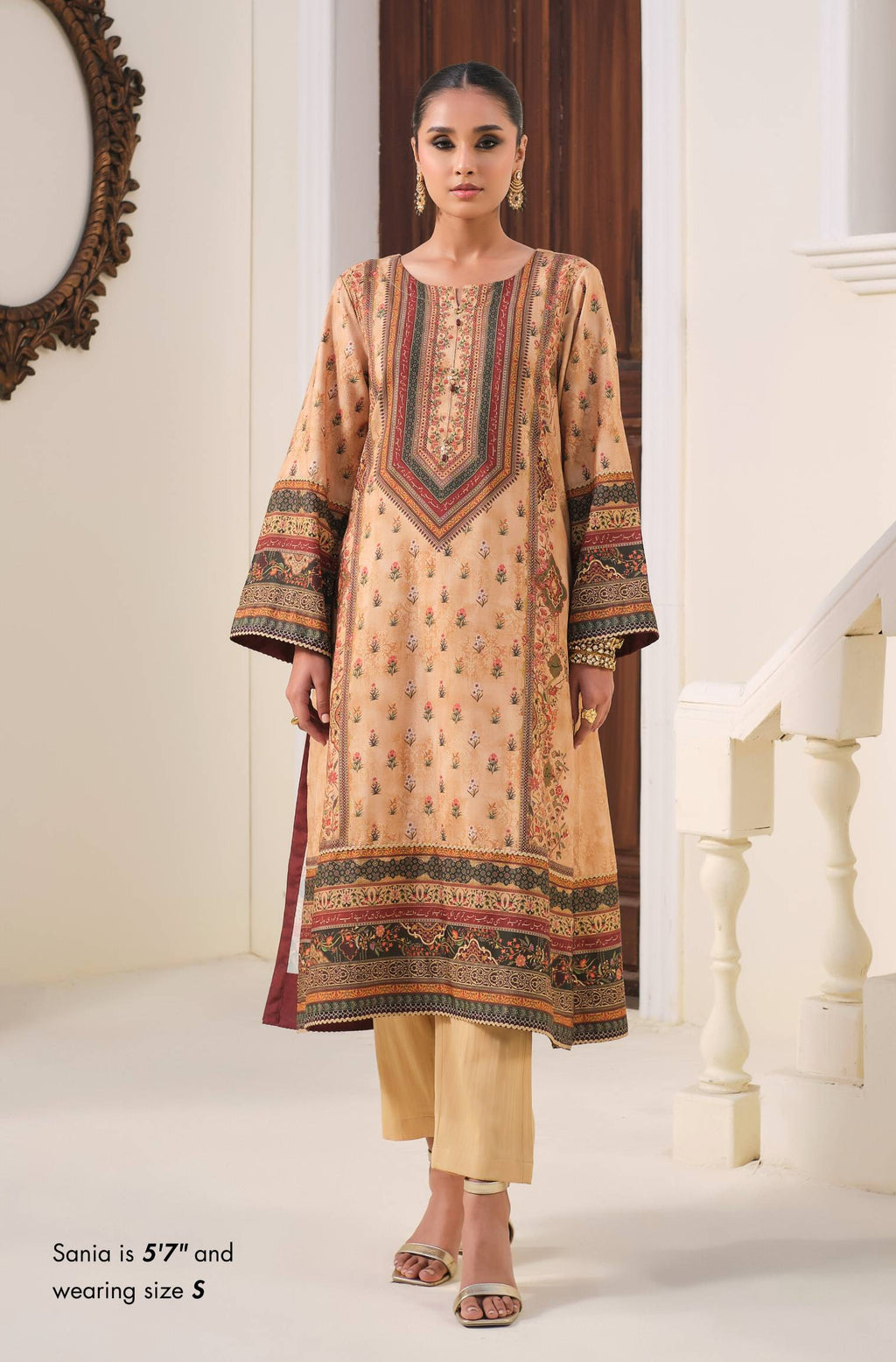 Noor (Light of Grace) Kurta - Shades of Gold – Manto USA
