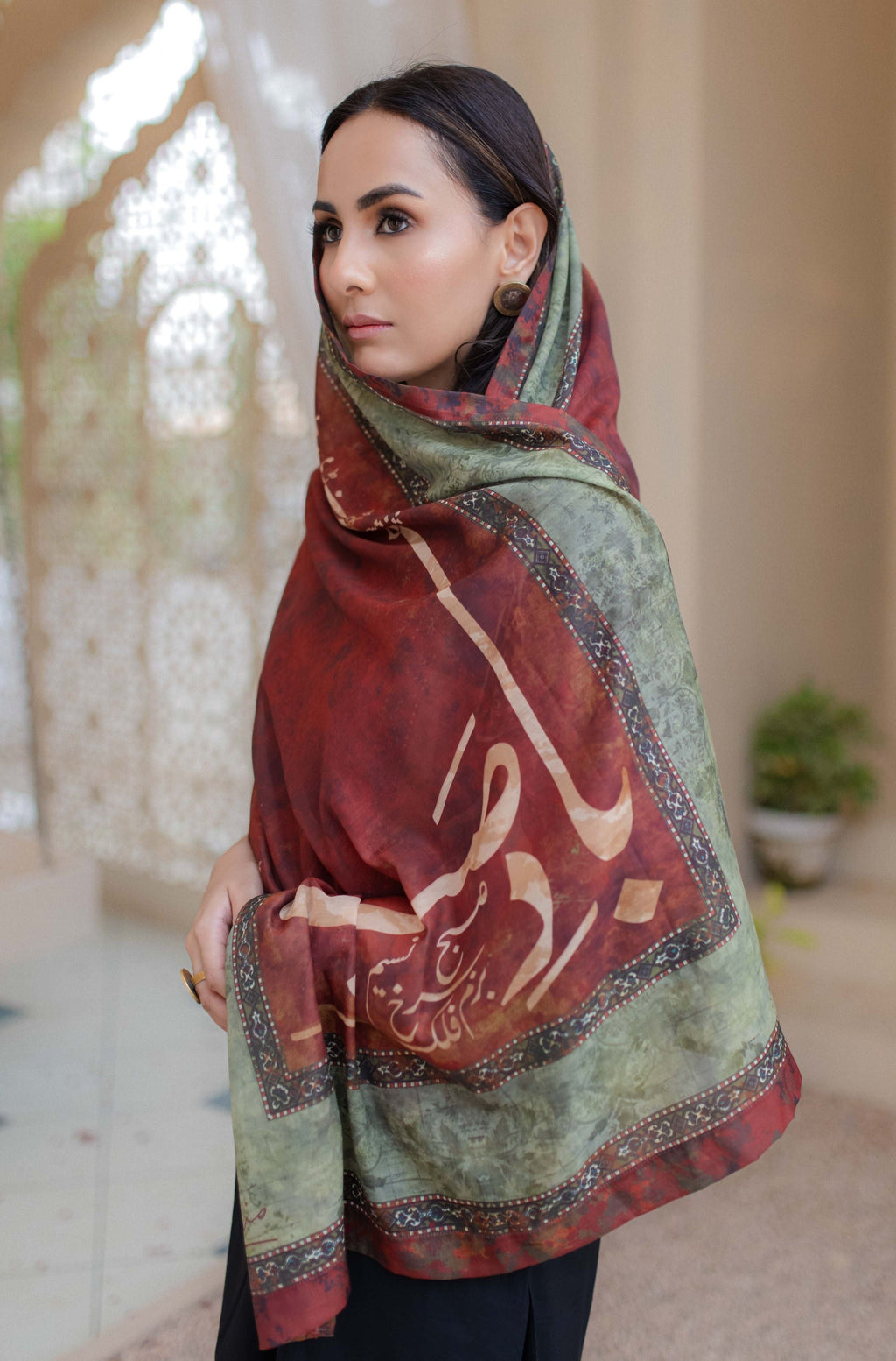 Falak Scarf - Shades Of Leaves – Manto USA
