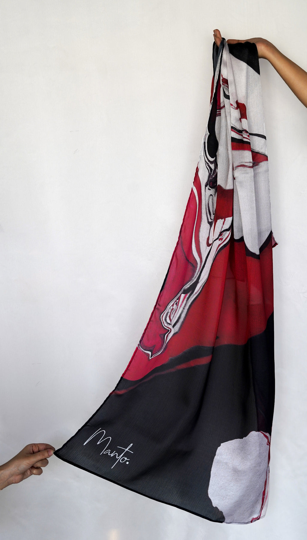 Qudrat (Wonders Of Nature) Scarf - Fiery Red – Manto USA